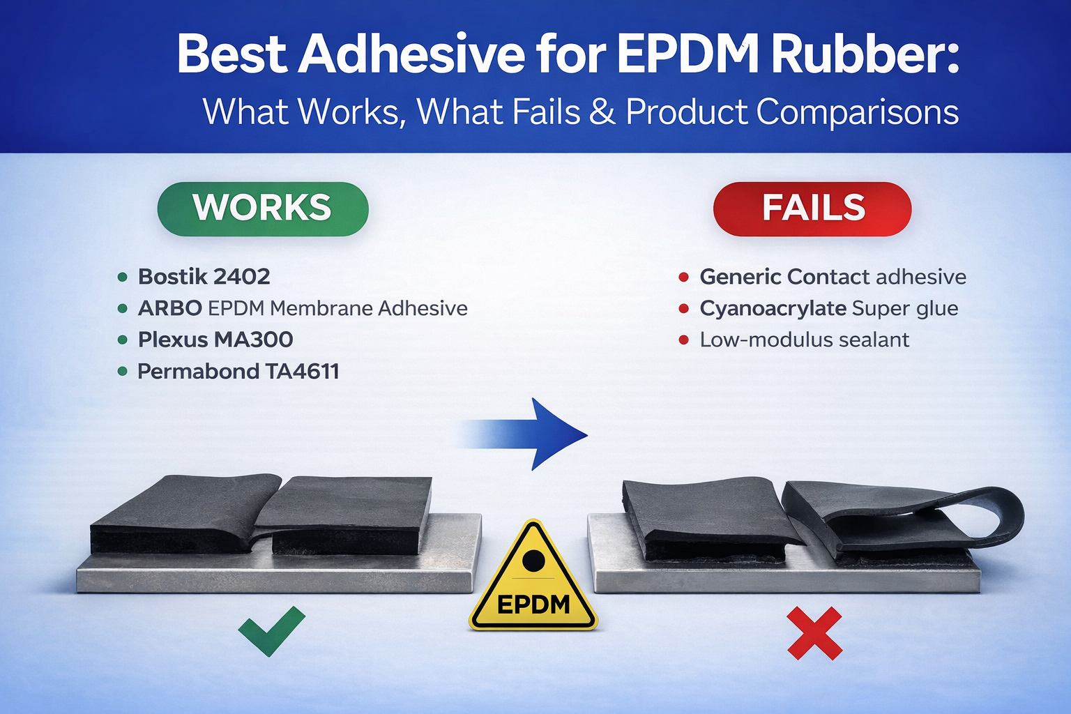 Best Adhesive for EPDM Rubber (UK Guide) | What Works Best